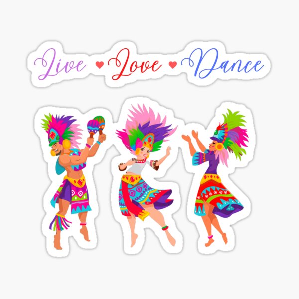 "Live Love and Just Dance ,Flow with the Music" Sticker for Sale by ...