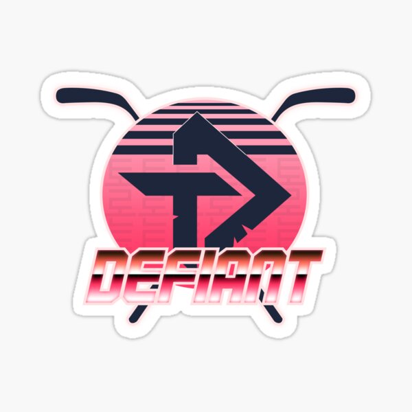 "Toronto Defiant Synthwave Logo" Sticker for Sale by EsperOnline ...
