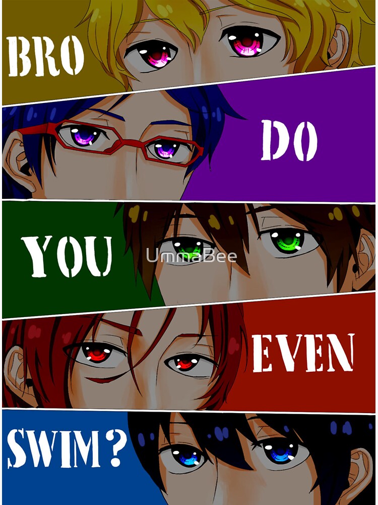 "Bro, do you even swim?" Sticker for Sale by UmmaBee | Redbubble