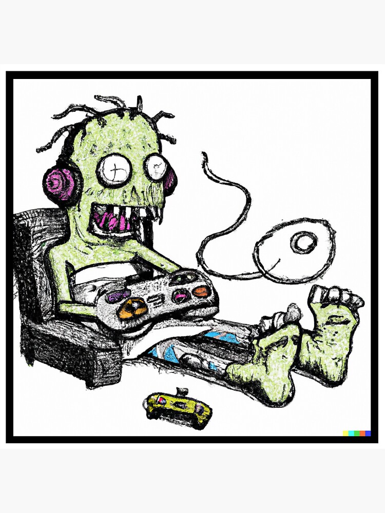 "zombie gamers | gamer drawing | gamer draw | Zombie gamer drawing ...