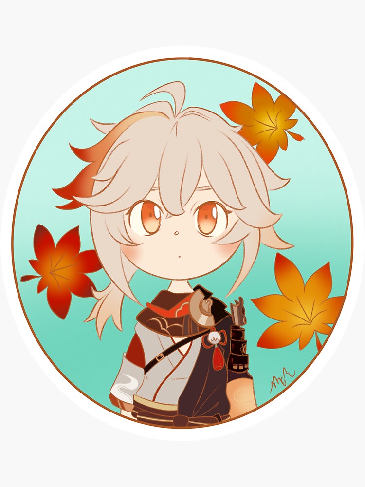 "Adorable Kaedehara Kazuha Sticker" Sticker for Sale by morganegr ...