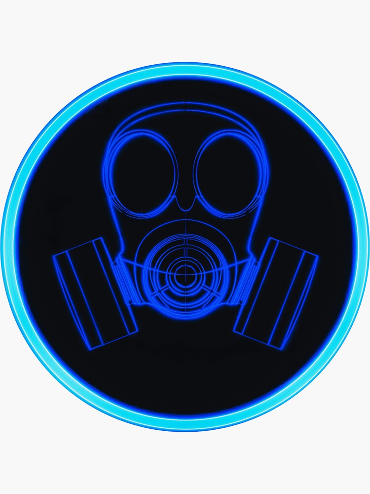 "Blue Biohazard Sign, Unusual Danger Sign" Sticker for Sale by Dven ...
