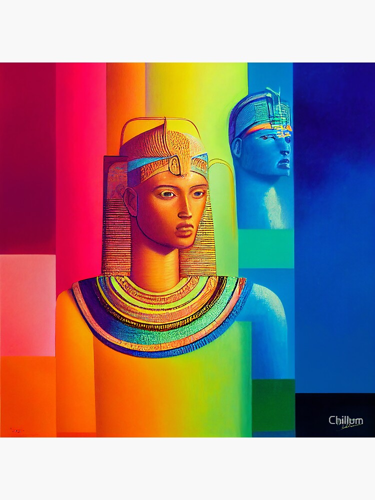 "Caught In The Abstract - Egyptian" Sticker for Sale by Chillum | Redbubble