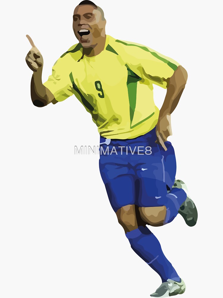"R9 Ronaldo 2002 World Cup Goal Celebration" Sticker for Sale by ...
