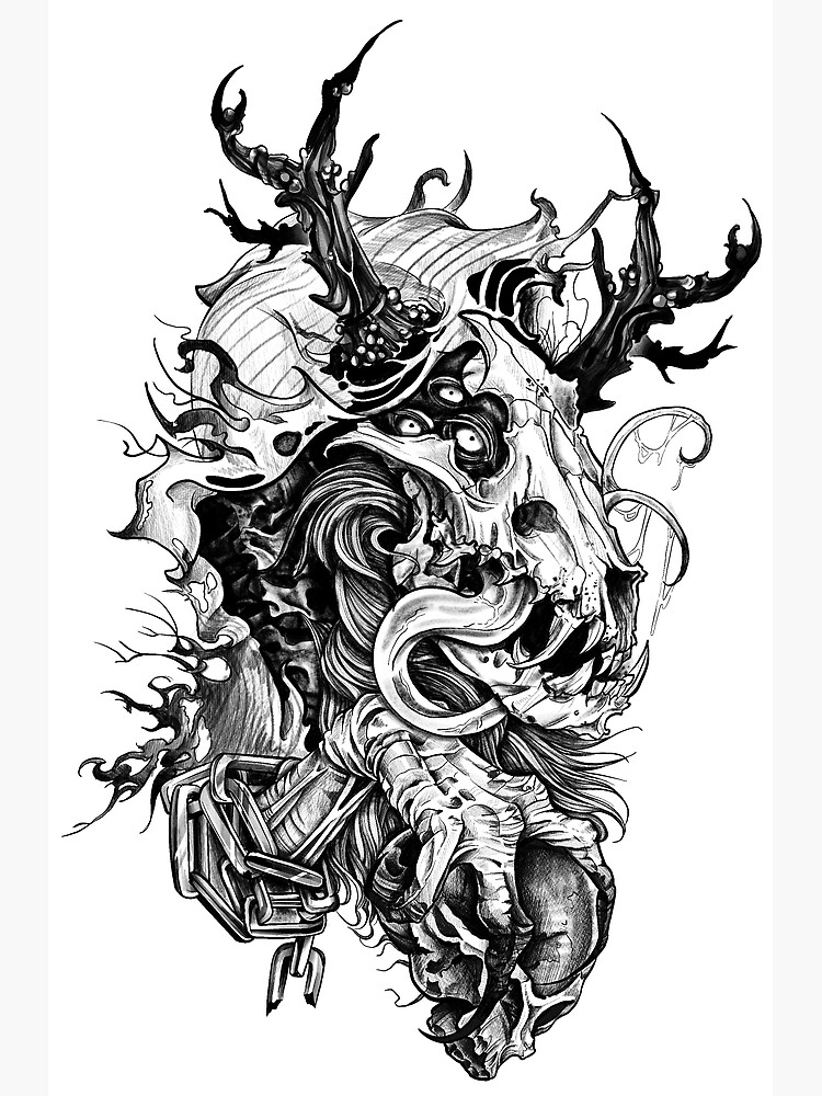 "Wendigo" Art Print for Sale by ElizaRoseTattoo | Redbubble