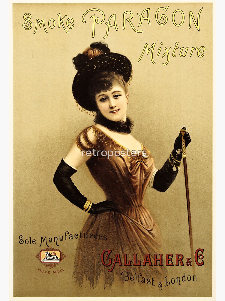 "SMOKE PARAGON MIXTURE Gallagher & Co. Tobacco Cigarettes Vintage ...