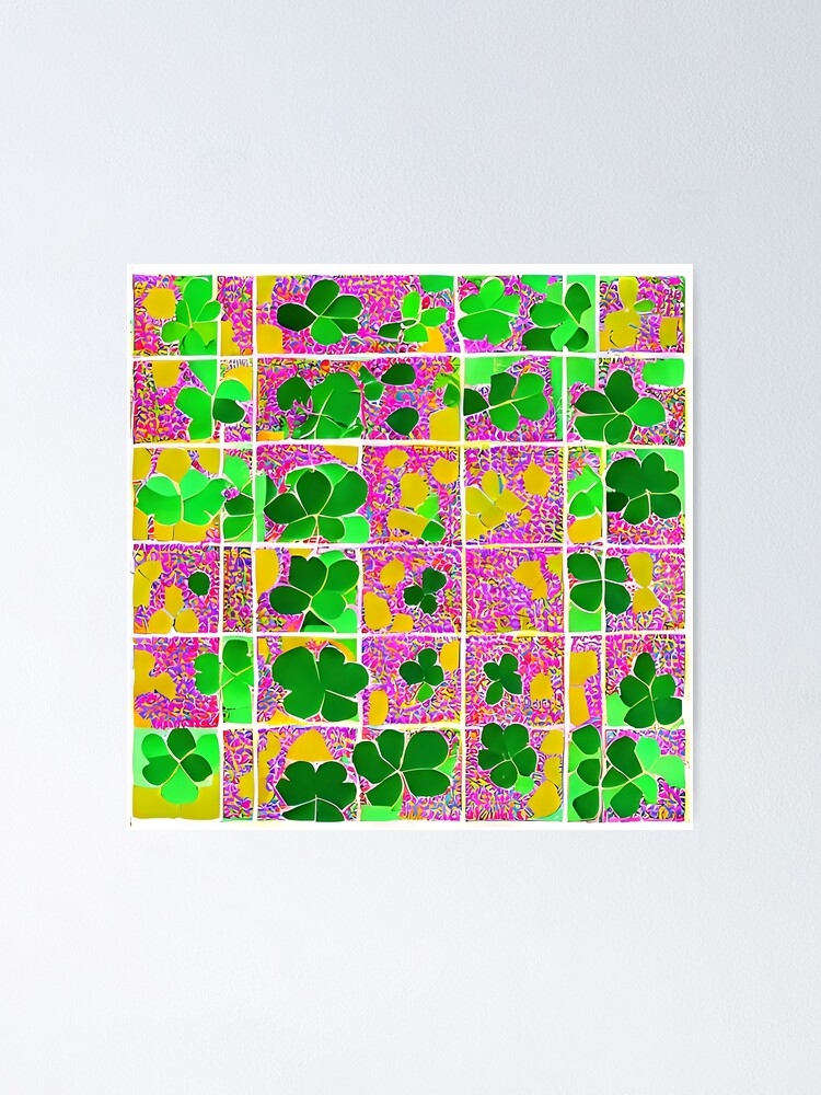 "patchwork patterns " Poster for Sale by AiArtPrints | Redbubble