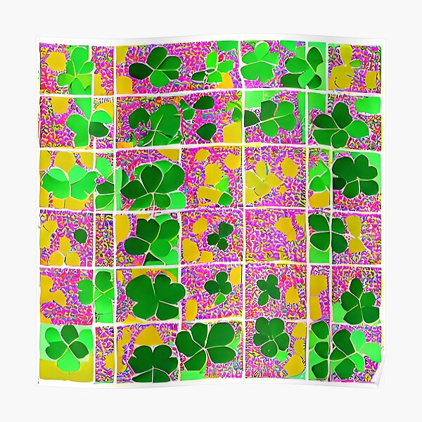 "patchwork patterns " Poster for Sale by AiArtPrints | Redbubble
