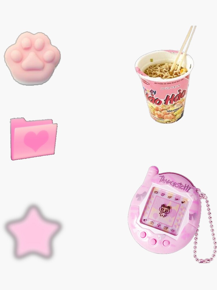 "pink sticker pack " Sticker for Sale by saturnirl | Redbubble