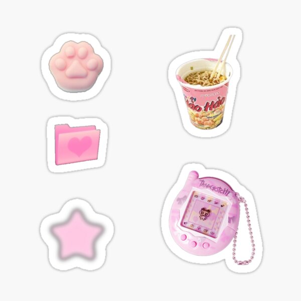 "pink sticker pack " Sticker for Sale by saturnirl | Redbubble