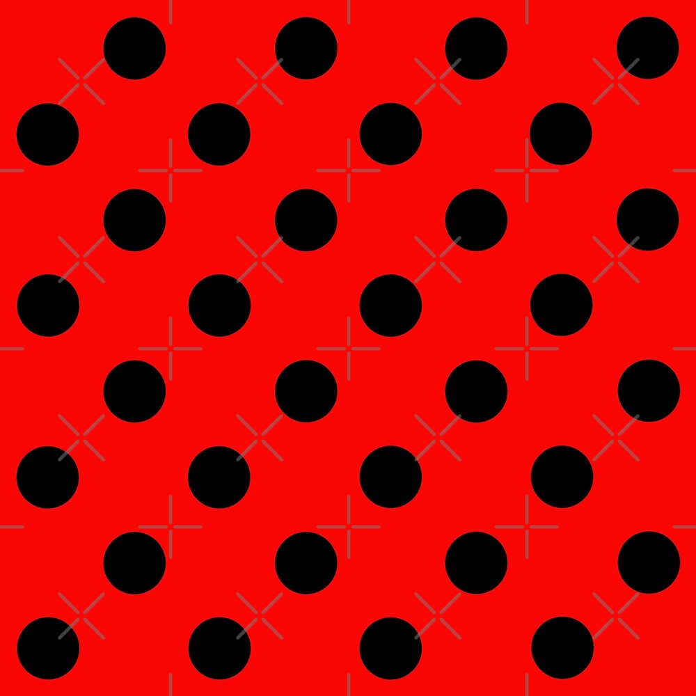 "Red and Black polka dots | Ladybug Pattern | Halloween Outfit" by ...