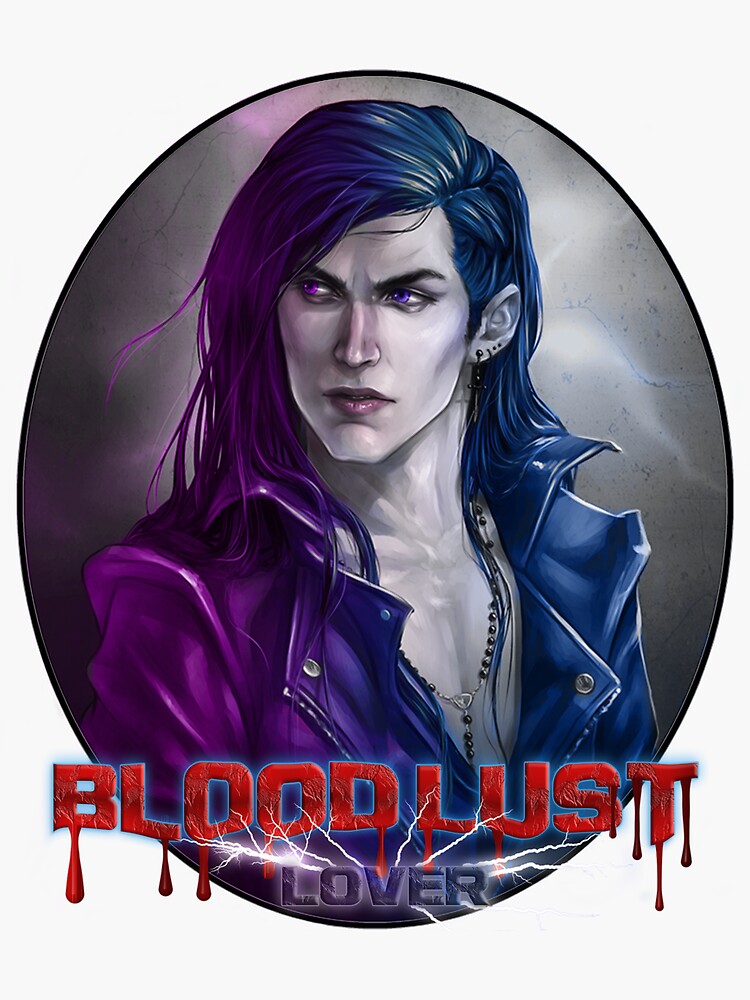 "Vampire (Blood Lust Lover)" Sticker for Sale by proUnivershal | Redbubble