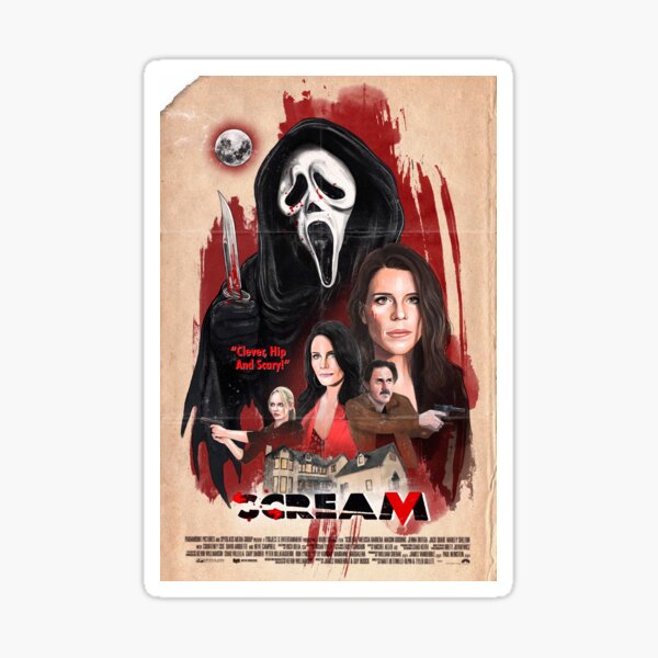 "Scream-Retro " Sticker for Sale by brothernehes | Redbubble