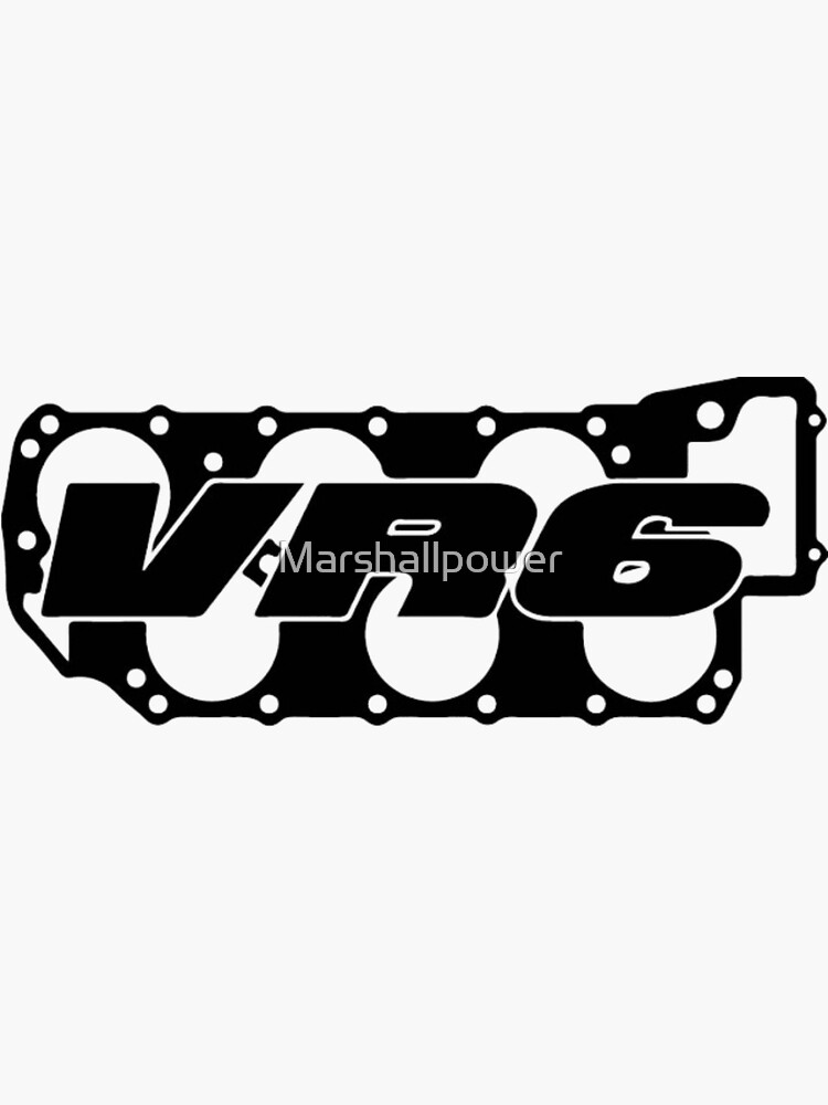 "VR6" Sticker for Sale by Marshallpower | Redbubble