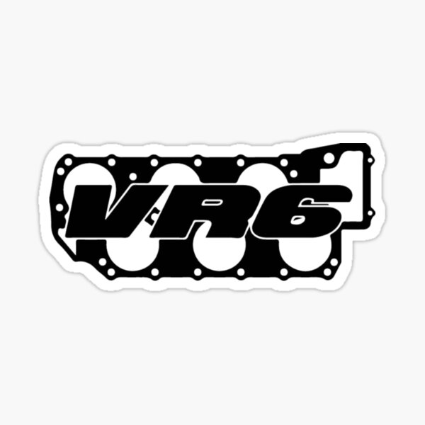 "VR6" Sticker for Sale by Marshallpower | Redbubble