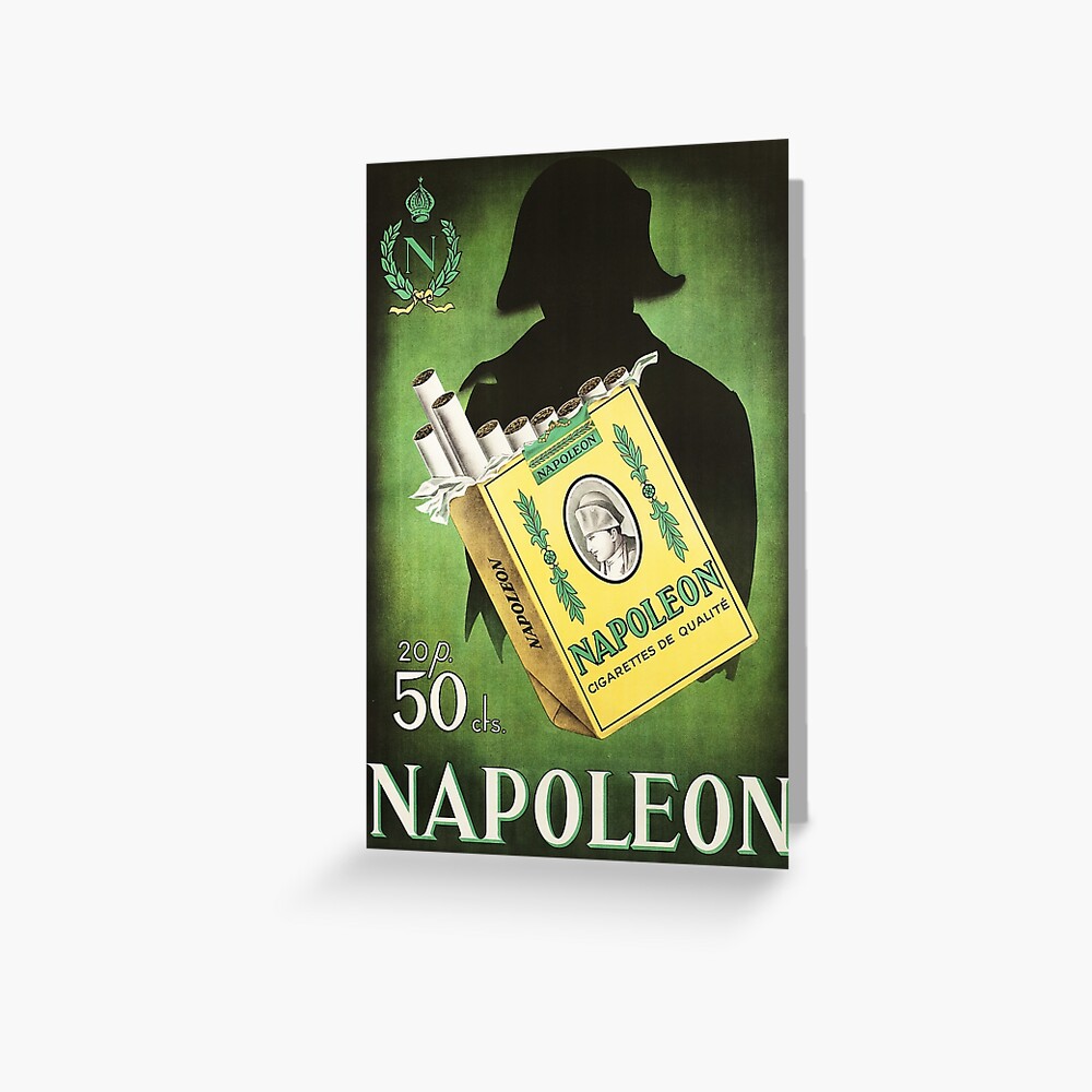 "NAPOLEON Cigarettes De Qualite 1940 Vintage Tobacco Poster Ad ...