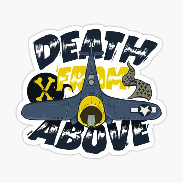 "Death From Above" Sticker by Bishok | Redbubble
