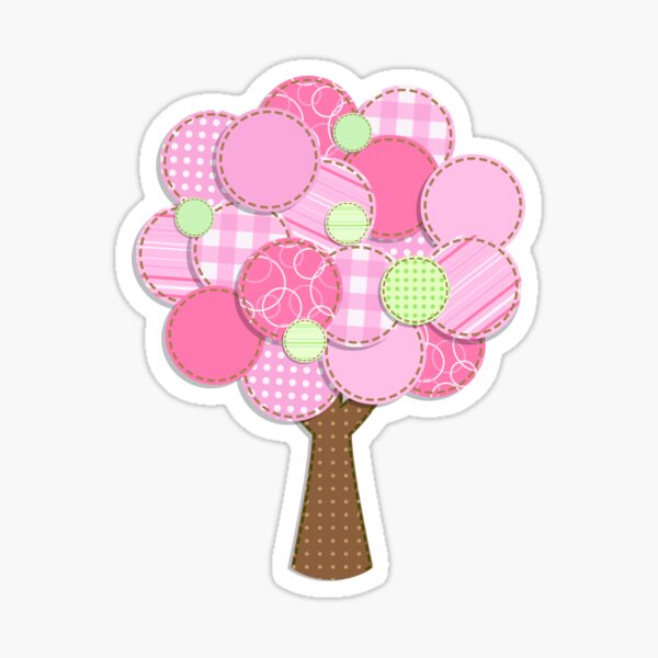 "Tree Pattern Patchwork" Sticker for Sale by designforum1968 | Redbubble