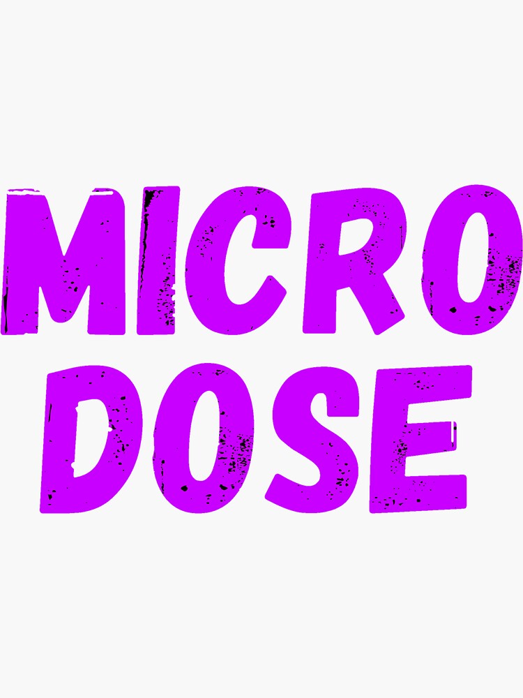 "Microdose" Sticker for Sale by Latawo | Redbubble