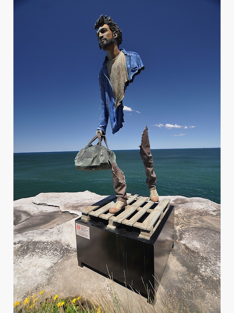 "Sculptures By The Sea Exhibition 2022 - Missing Man" Poster for Sale ...