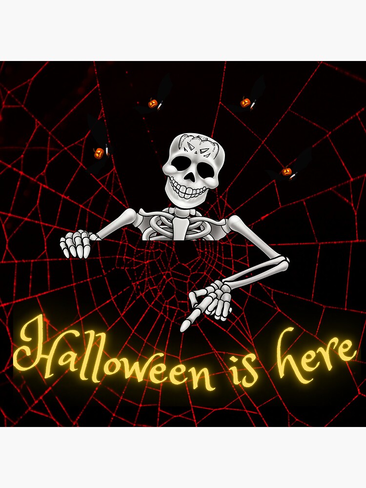 "halloween is here" Sticker for Sale by soogun | Redbubble