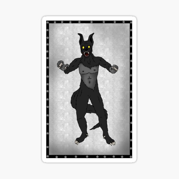 "dogman" Sticker for Sale by theonlineinn | Redbubble
