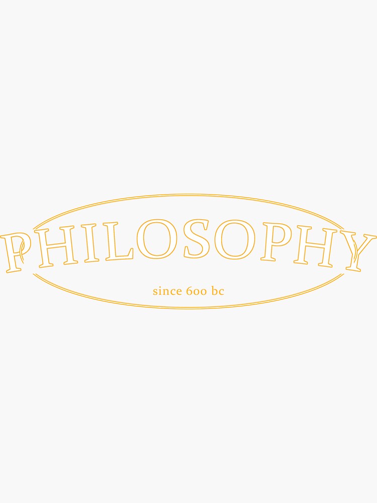 "Philosophy, since 600 BC" Sticker for Sale by philosophers | Redbubble