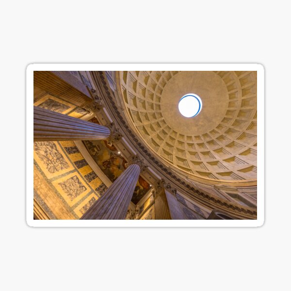 "Pantheon temple interior in Rome, Italy" Sticker for Sale by ...