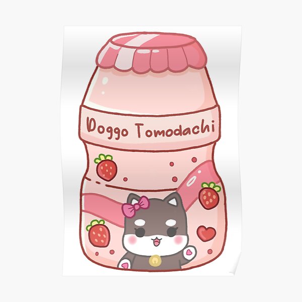 "Dogo Strawberry Juice" Poster for Sale by KimmL | Redbubble