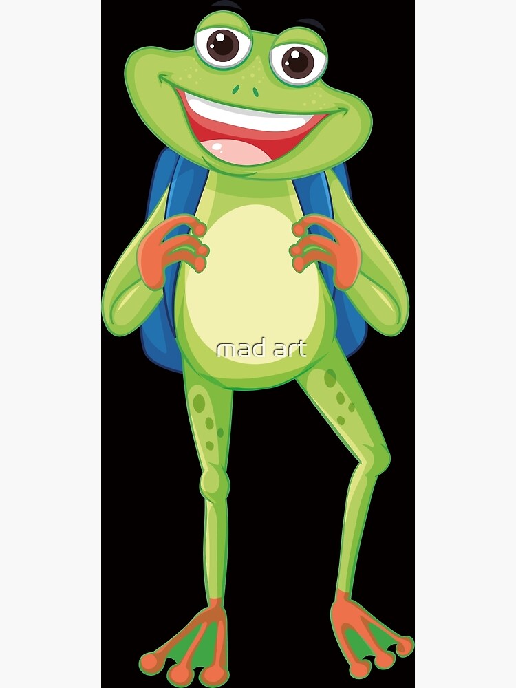 Cute Booty Frog, funny frog cartoon Premium Matte Vertical Poster sold ...
