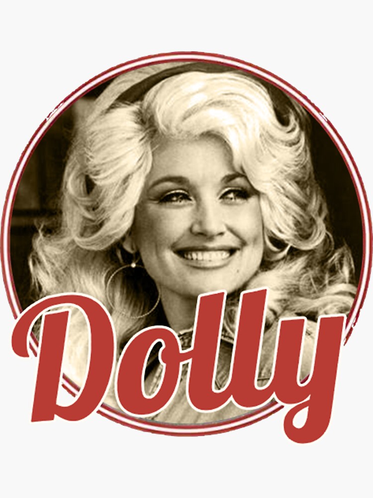 "Classic dolly parton" Sticker for Sale by rameenkwa | Redbubble