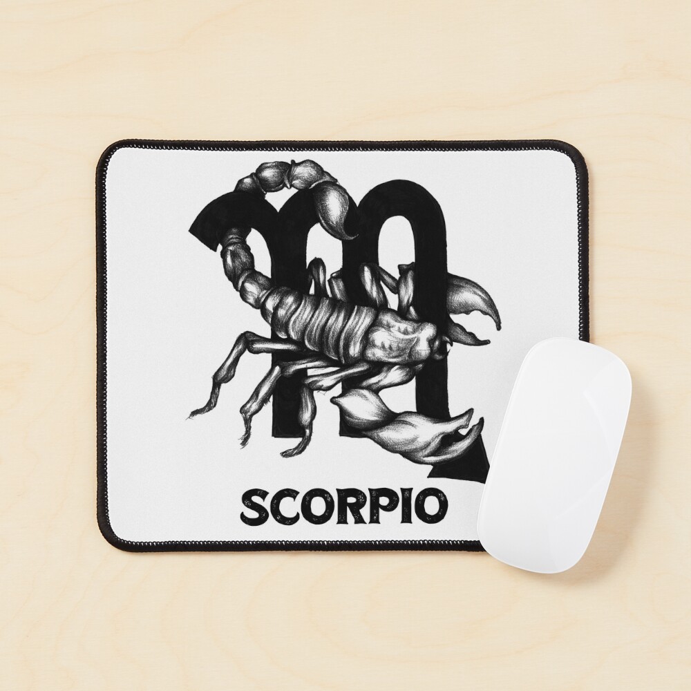 "Scorpio Zodiac Sign Black Design" Poster for Sale by RockBeeDesigns ...