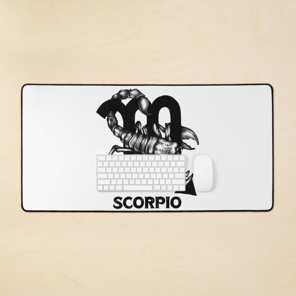 "Scorpio Zodiac Sign Black Design" Poster for Sale by RockBeeDesigns ...