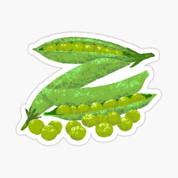 "pea pods" Sticker for Sale by Windradkind | Redbubble