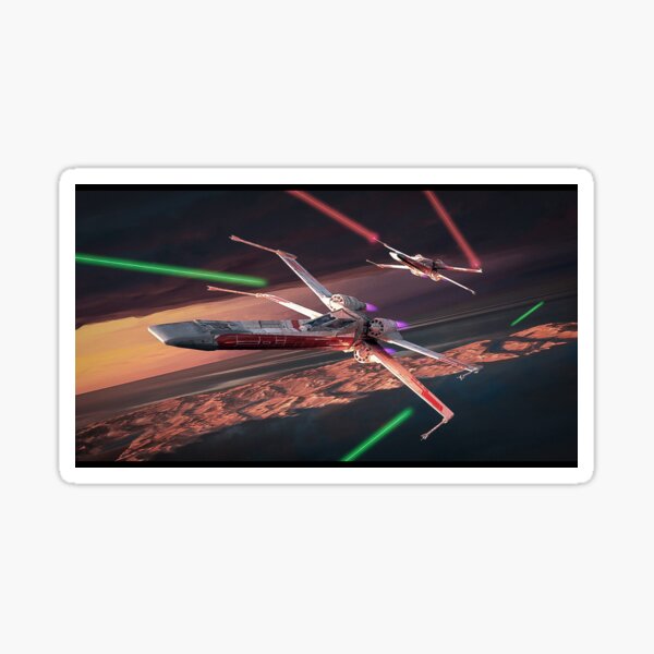 "X-wing" Sticker by lorenzomauro | Redbubble