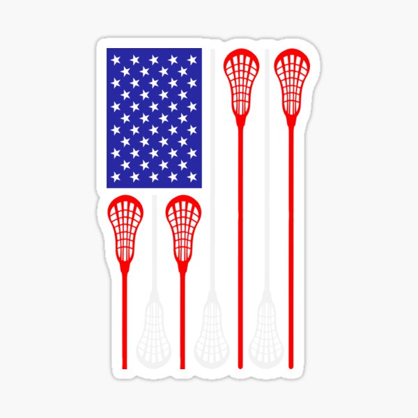 "Lacrosse USA Flag Lacrosse Player" Sticker for Sale by Ralph-shop ...