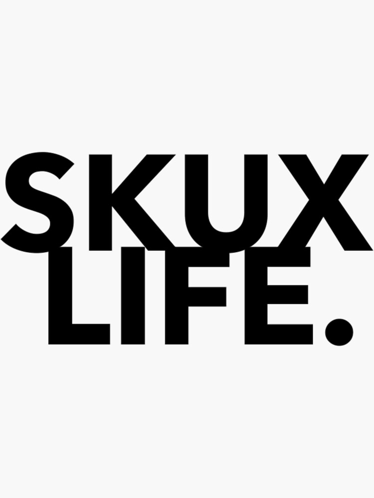 "Skux Life Design" Sticker for Sale by SimpleDees | Redbubble