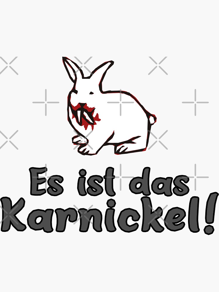 "Monty Python, Holy Grail, Rabbit" Sticker for Sale by Nordwind | Redbubble