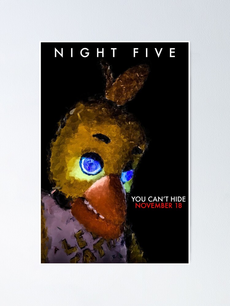 "NIGHT FIVE animatronic poster 2" Poster for Sale by GamerSketch ...