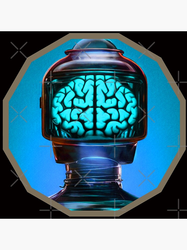 "Robot brain in a jar - jarhead" Poster for Sale by Pikantz | Redbubble