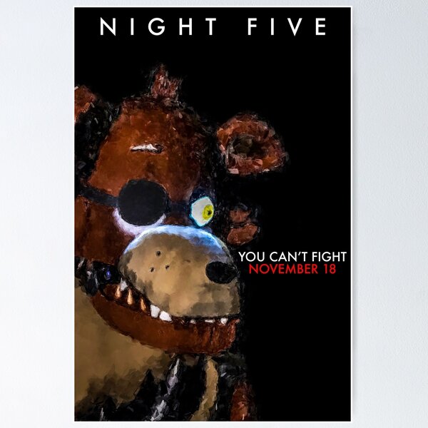"NIGHT FIVE animatronic poster 3" Poster for Sale by GamerSketch ...