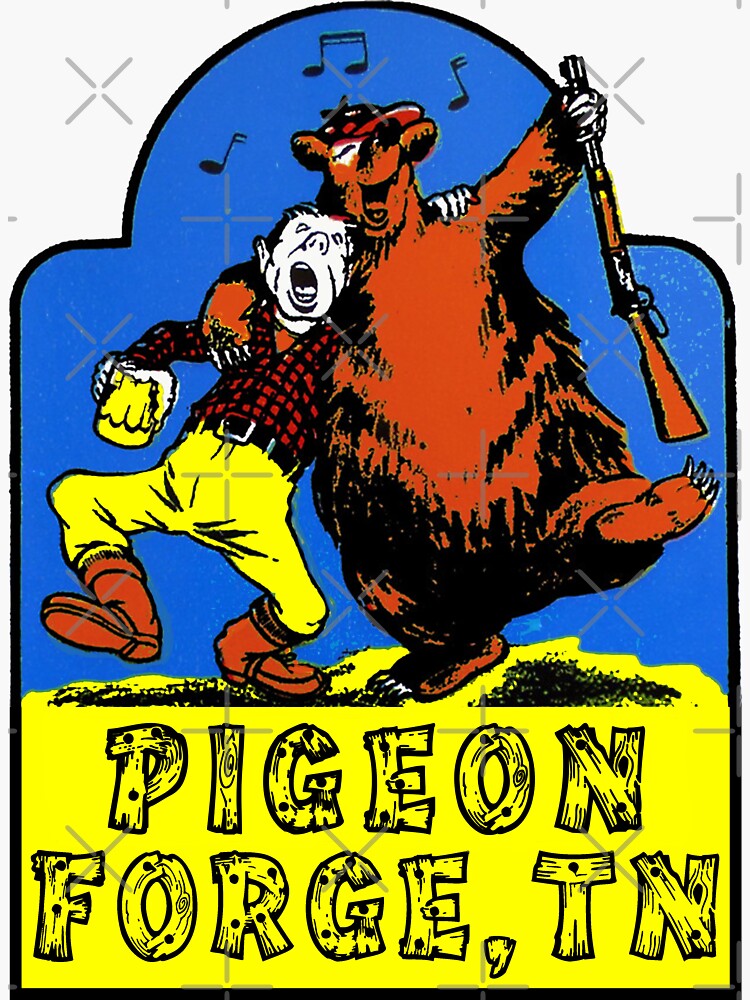 "Pigeon Forge Tennessee Vintage Style Great Smoky Mountains Smokies ...