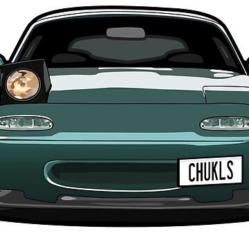 "Miata Wink Car" Sticker for Sale by ChucklesDesign | Redbubble