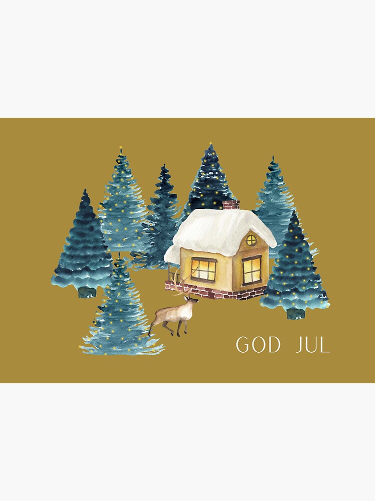 "God Jul, julekort, merry Christmas in Norwegian, happy Christmas in ...