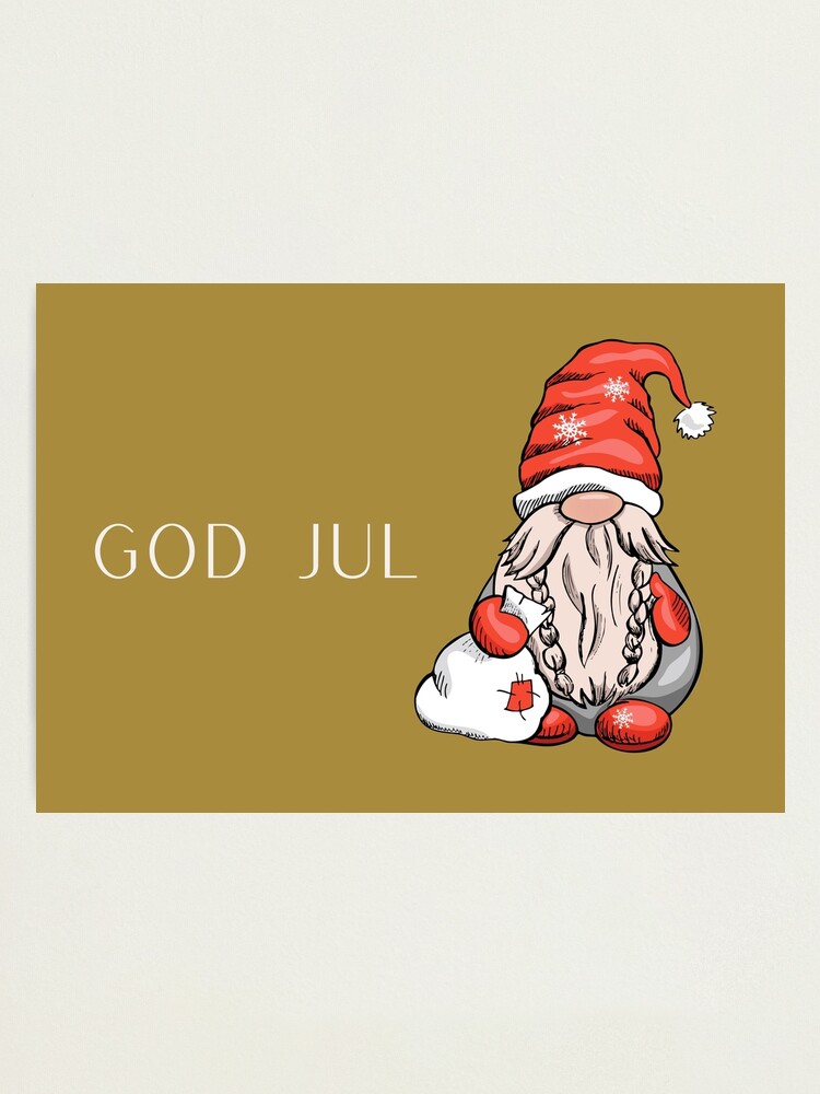 "God Jul, julekort, merry Christmas in Norwegian, happy Christmas in ...