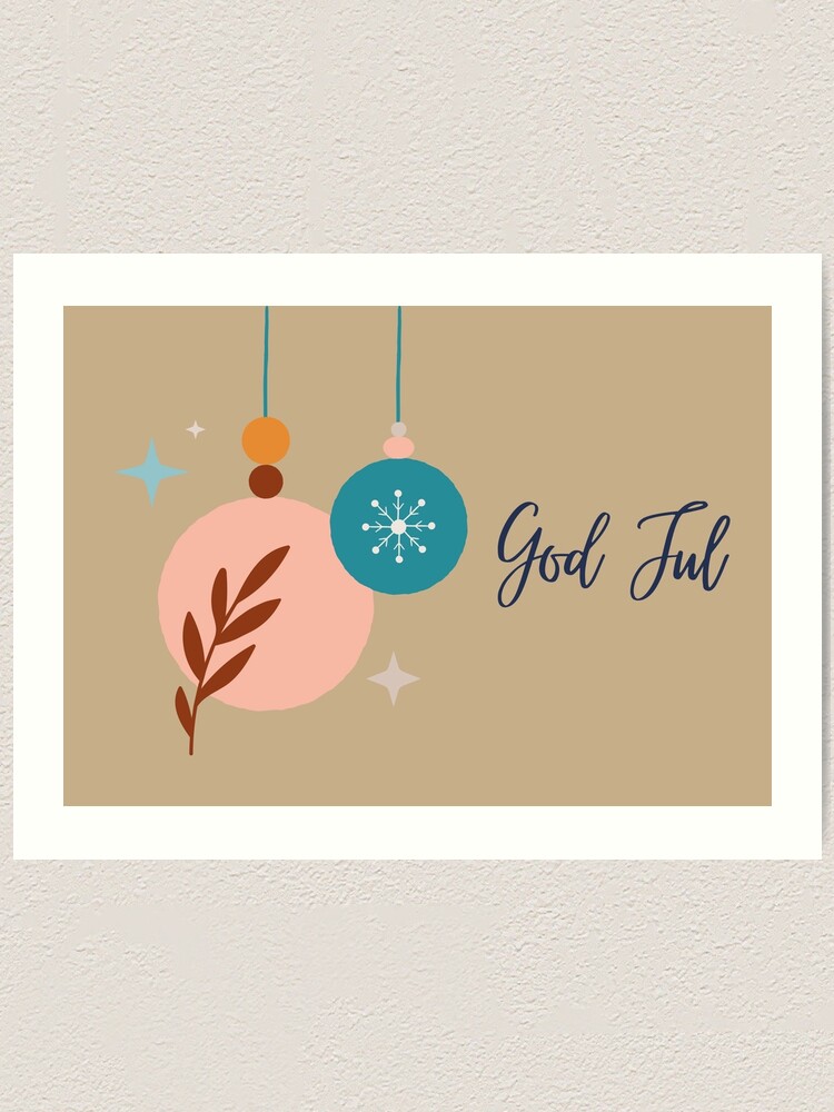 "God Jul, julekort, merry Christmas in Norwegian, happy Christmas in ...