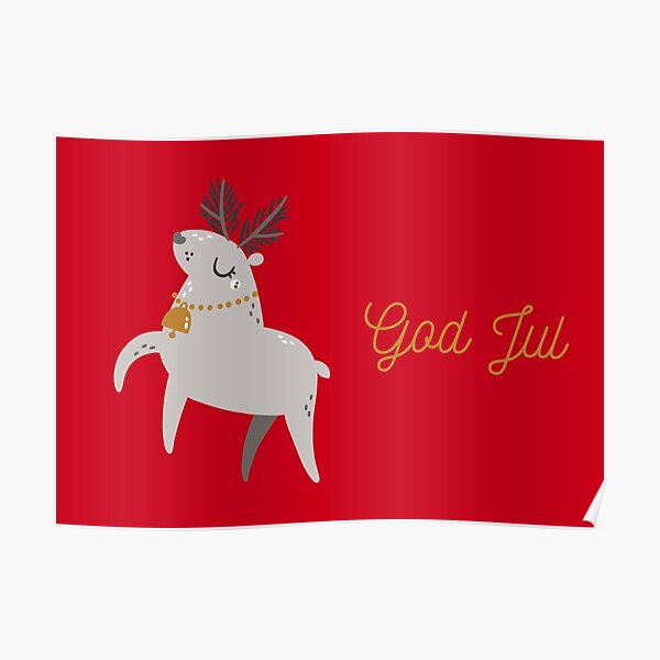 "God Jul, julekort, merry Christmas in Norwegian, happy Christmas in ...