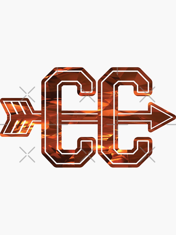 "Cross Country CC Logo" Sticker for Sale by BeaSchoney | Redbubble