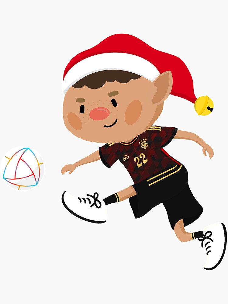 "Germany World Cup Christmas Elf" Sticker for Sale by abtchlr | Redbubble