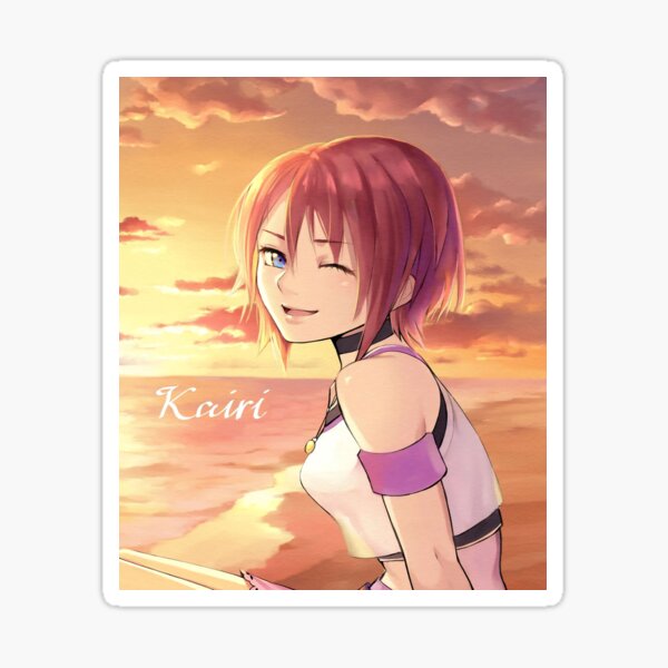 "kingdom hearts kairi" Sticker for Sale by romepleione | Redbubble
